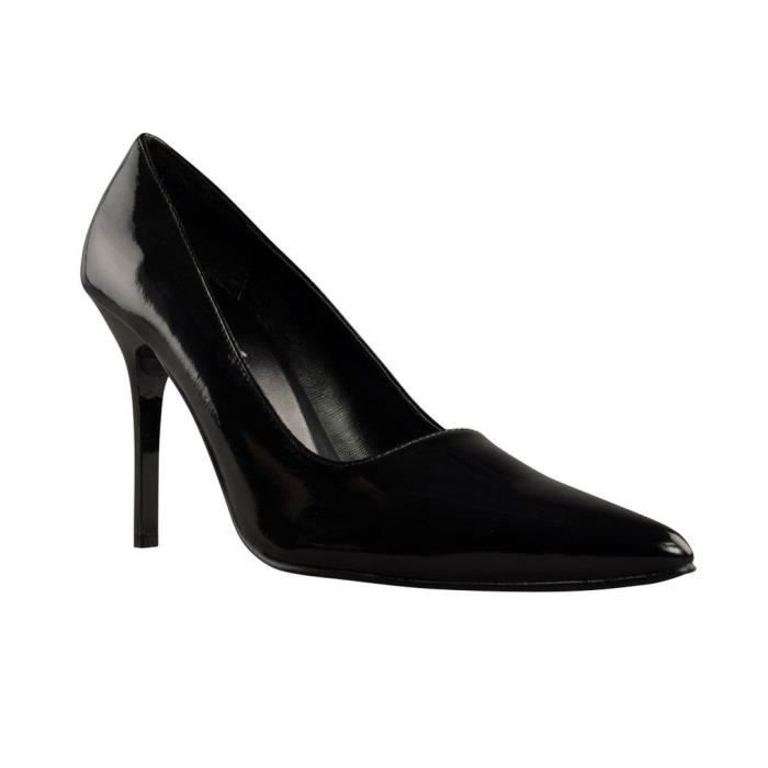 Escarpins Femme - HIGHEST HEEL - Vernis Noir - Talon Aiguille 10 cm ...
