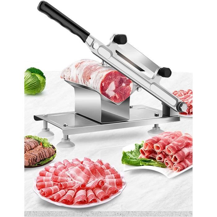 Trancheuse à Viande congelée Manuelle, Coupe-Viande Boeuf Mouton ...