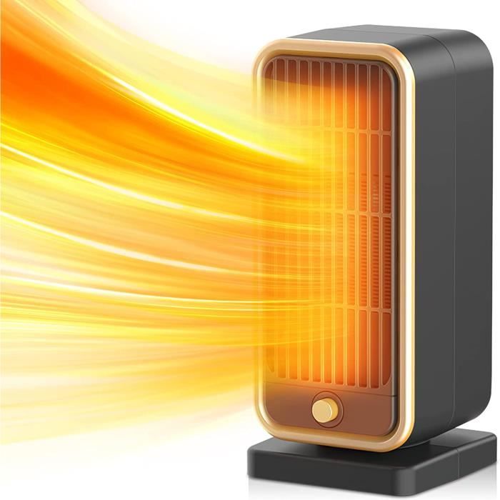 Mini Chauffage Electrique Mobile, Chauffage d'Appoint Portable 500W ...