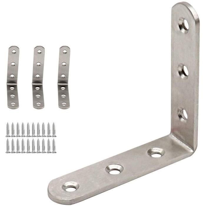 4 Pièces équerres de Fixation, équerre de Coin, Équerres Supports ...