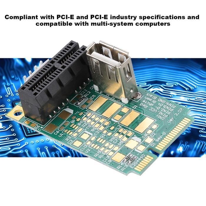 QID-Carte Riser Slot adapter for PCI-1 to PCI Express 1X cards: PCI-E ...