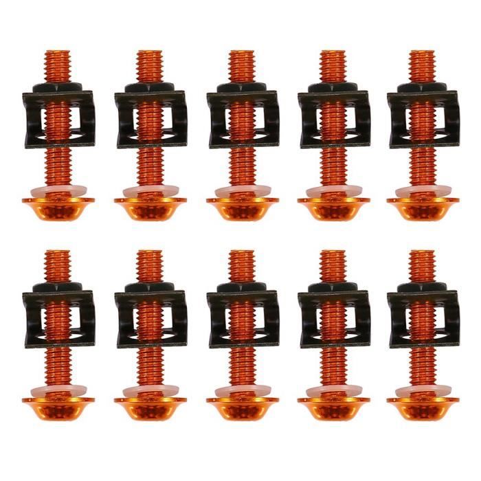 Vis M6 De Moto 10X Moto M6 6Mm Billette En Aluminium Carénage Boulons ...