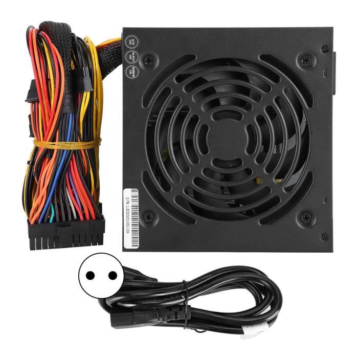 Alimentation PC - DUOKON - ATX-500W - 500W - 12cm - 115/230V Réglable ...