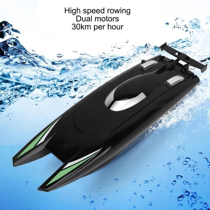 PIN Bateau télécommandé 4CH 2.4GHz 30km/h à grande vitesse bateau ...