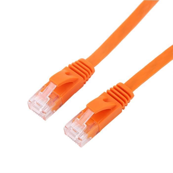 Câble plat LAN de réseau Ethernet RJ45 CAT6 Câbles UTP de routeur de ...