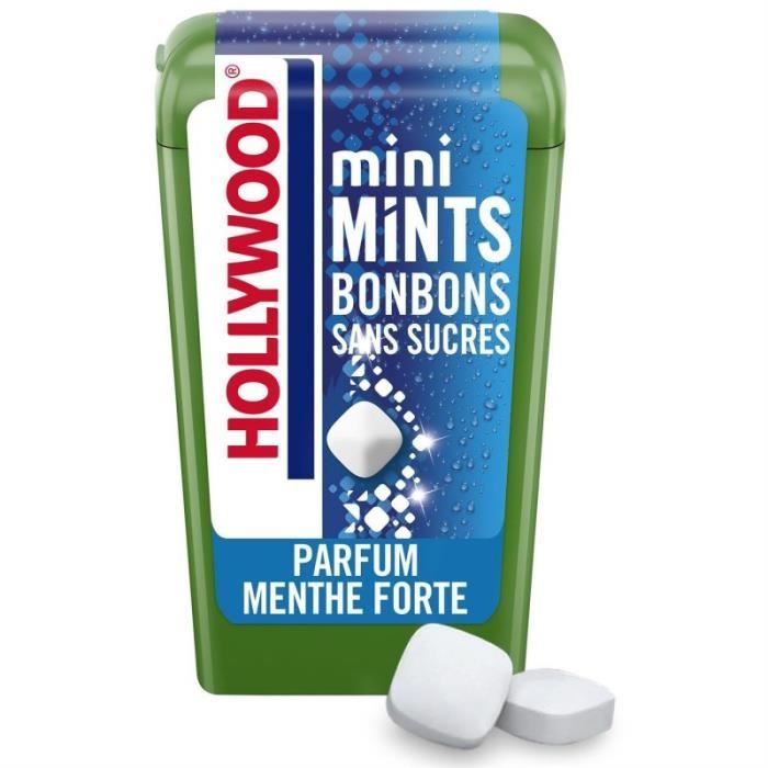 HOLLYWOOD - Mini Mints Bonbon Sans Sucre Menthe Forte 12.5G - Lot De 4 ...