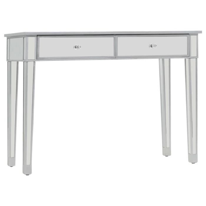 Table console miroir OVONNI - Gris - Contemporain - Rectangulaire - MDF ...