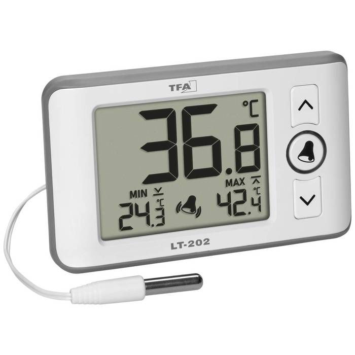 TFA Dostmann Digitales Profi-Thermometer mit Kabelfühler LT 202 ...