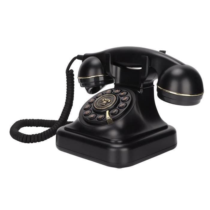 TMISHION téléphone fixe européen rétro Téléphone fixe Vintage élégant ...