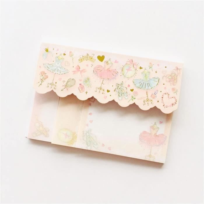 Note Collante 60 Pages 2 + 1 Robe De Fleurs Princesse De Style Dentelle ...