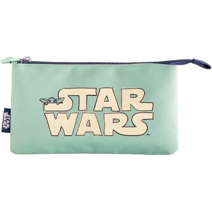 Trousse Star Wars, Baby Yoda, Trousse Scolaire, 3 Compartiments, 21,5 X 12 X 3,5 Cm Mare0096 ...