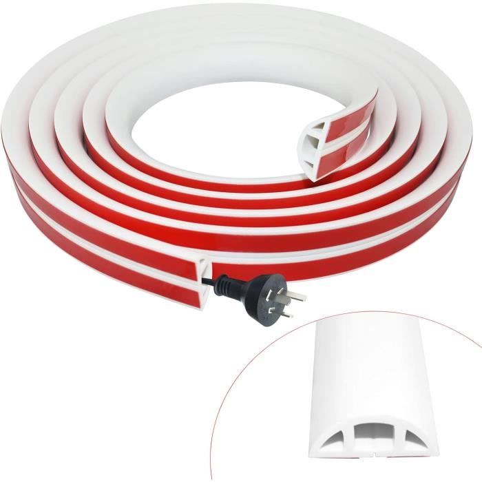 Passage De Cable Au Sol Adhésive 6M Goulotte Passe Cable Pvc Passe ...