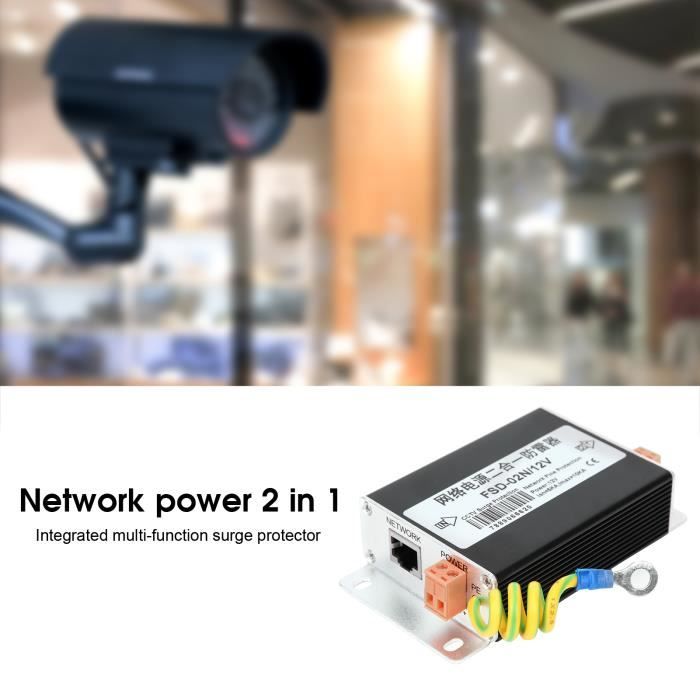 PAL CCTV Parafoudre Protecteur Réseau Module de Protection Fine 2 en 1 ...