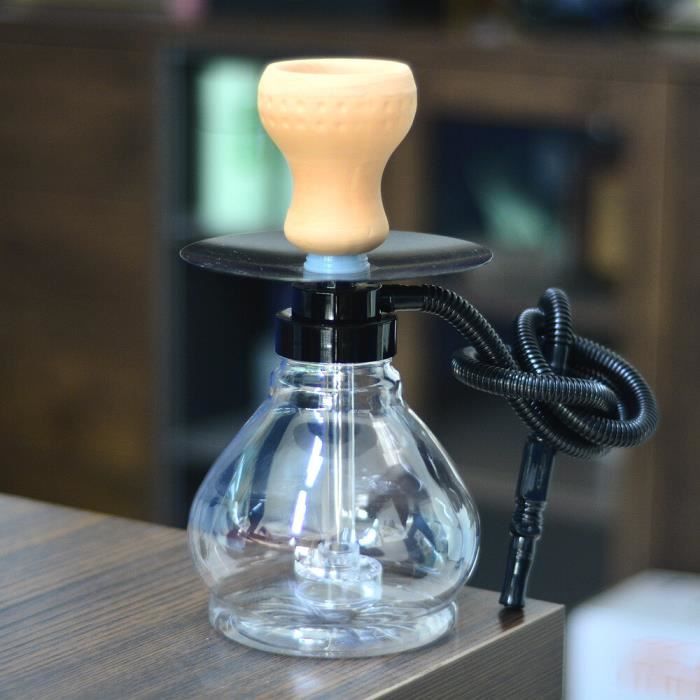 Chicha,Narguilé en plastique pour fumer Shisha avec bol de saveur ...