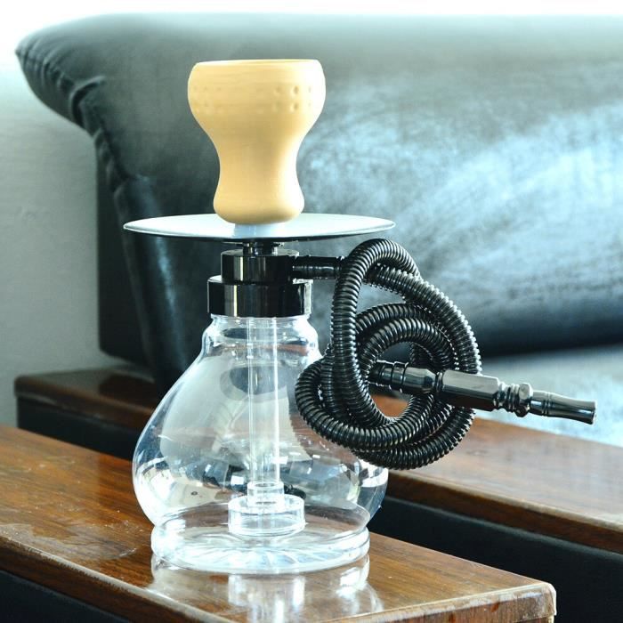 Chicha,Narguilé en plastique pour fumer Shisha avec bol de saveur ...