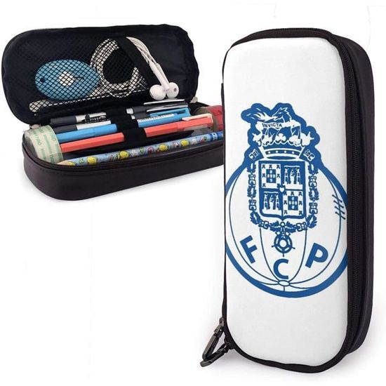 Etui à stylo - FC Porto - Cuir PU bleu - Fermeture éclair - 5x10.5x21cm ...
