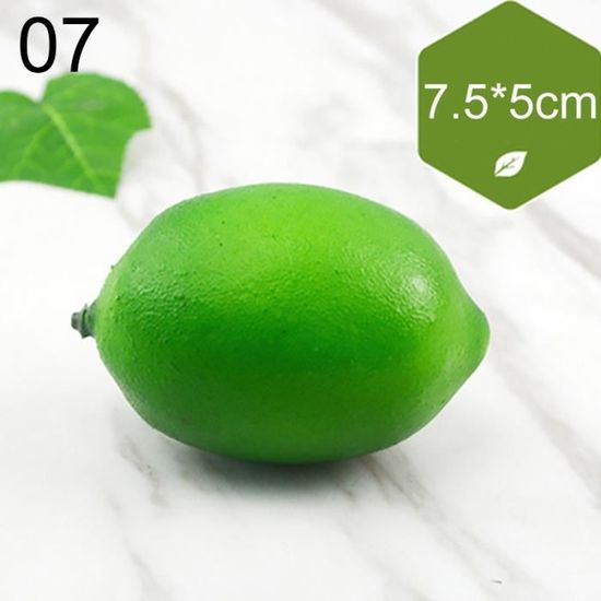 Faux fruits décoratifs en mousse, Pomme, Citron, Pêche, Orange, DIY ...