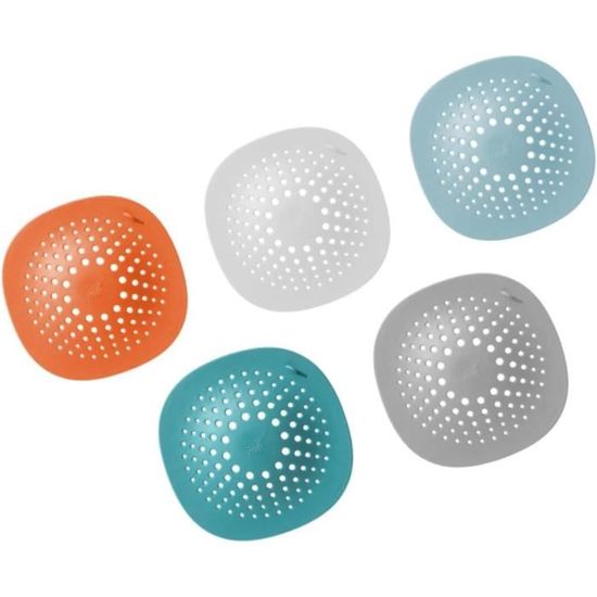 5 Pièces Drain Attrape-Cheveux Couvercles De Drain De Douche Prise ...
