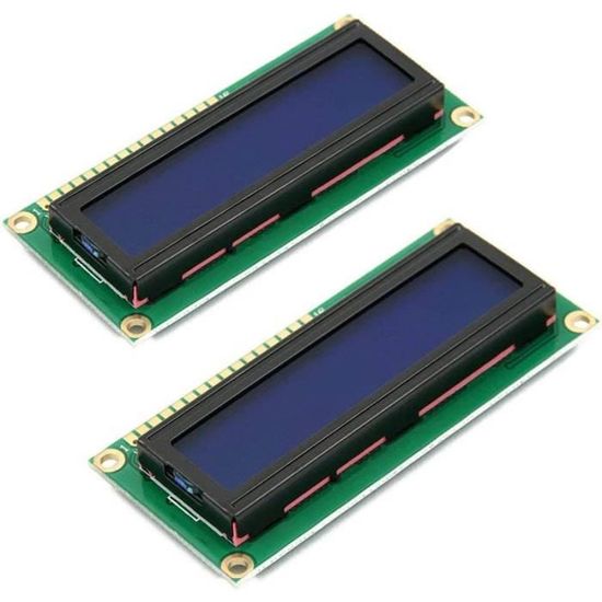 2pcs 1602 LCD Display Module with Blue Backlight Controller Character ...