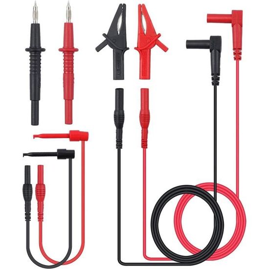 Joody Ensemble de 8 câbles de Test multimètre Professionnels avec ...
