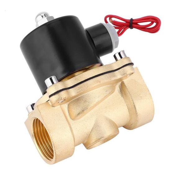 VBESTLIFE électrovanne 2W250-25 Vanne électromagnétique lectrovanne en laiton normalement fermée ...