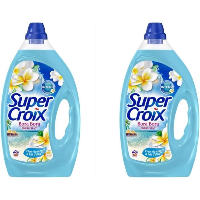 Lot De 2 Lessives Liquide Parfumée 60 Lavages (3L) –Fleur De Monoi ...