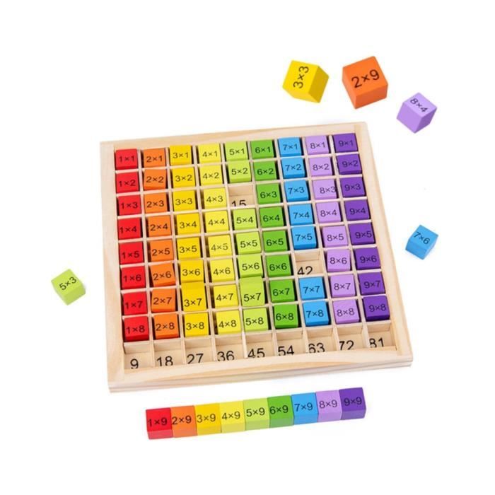 Table de Multiplication en Bois - Marque - 1x1 - Jouet éducatif ...