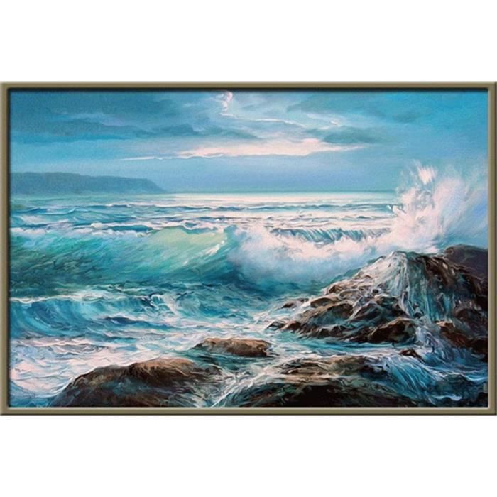 Diamond Painting,Paysage Marin Kit De Peinture Diamant 5D Diy,Broderie ...