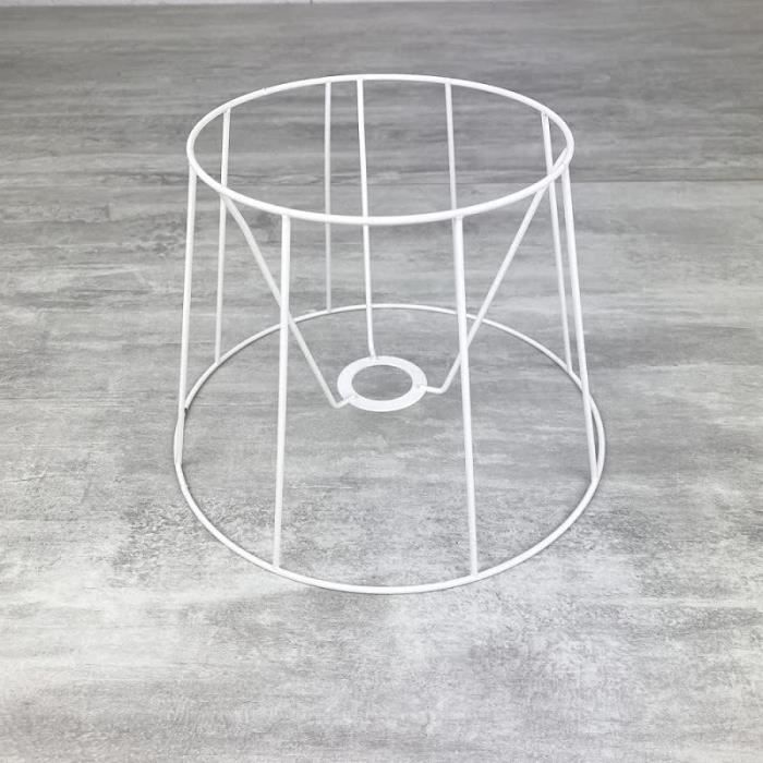Petite Carcasse Abat-Jour Tambour 20 Cm, Armature Cone 8 Branches En ...