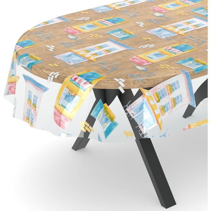 Nappe En Toile Cirée Transparente - Film De Protection De Table - Motif ...