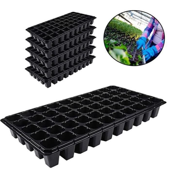POT DE GERMINATION 10 Pack Plateau de Semis 50 Trous Cellules à Semis ...