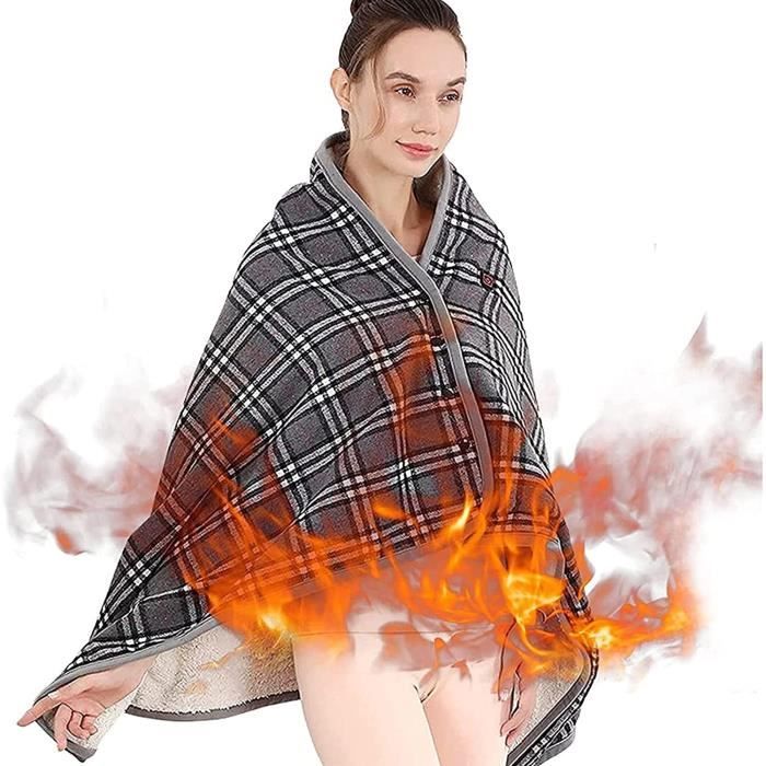 Couverture chauffante châle chauffant USB, couverture chauffante ...