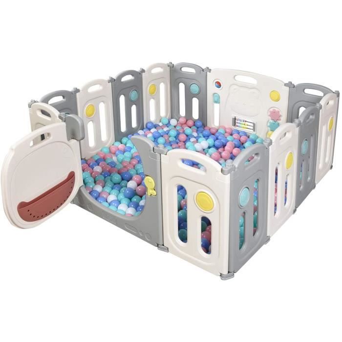 GOPLUS Parc Bébé Pliable en HDPE Écologique et Non-toxique, Parc Enfant ...