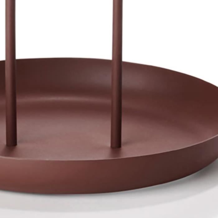 Plateau de service - CIKONIELF - Piment rouge - Rond - Alliage d ...