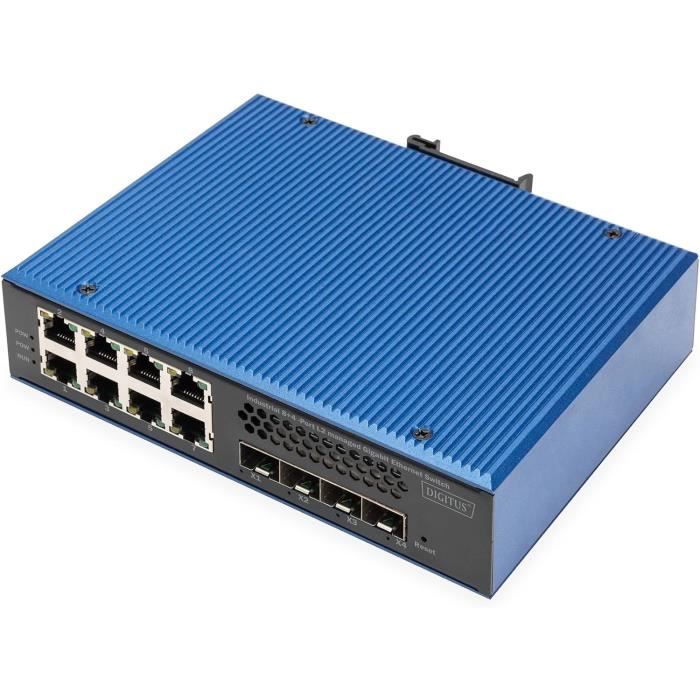 Switch réseau administrable DIGITUS - 12 ports Gigabit Ethernet - 8 ...