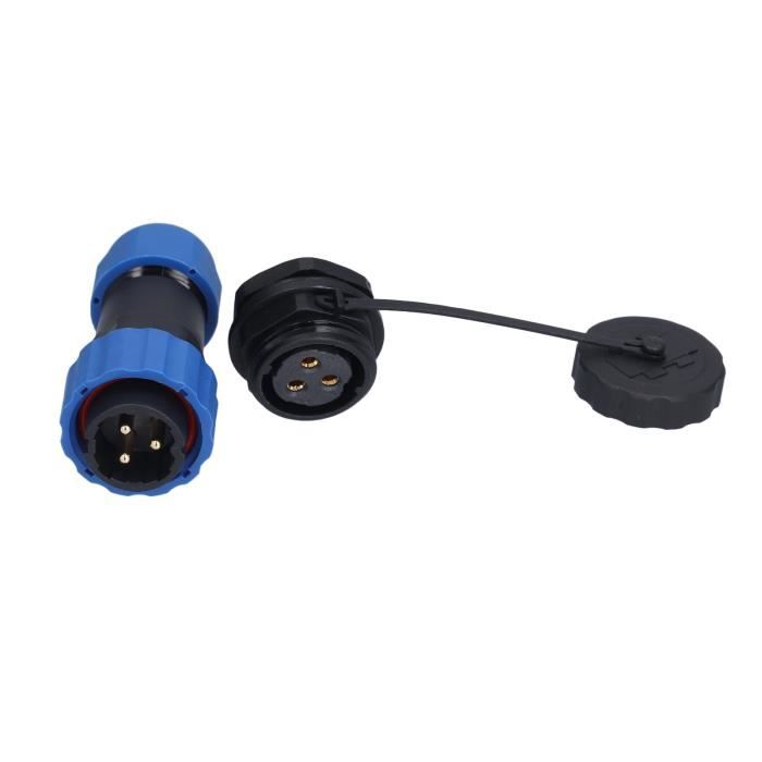 Prise de courant d'aviation IP68 Connecteur étanche Écrou arrière Mâle ...