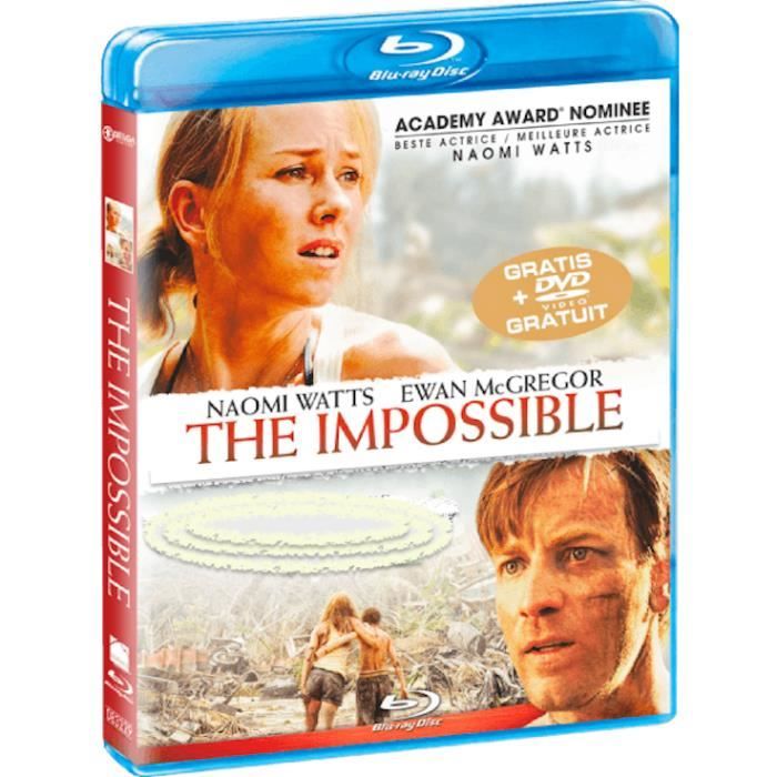 Blu-ray + DVD : The Impossible ( Naomi Watts, Ewan McGregor ...
