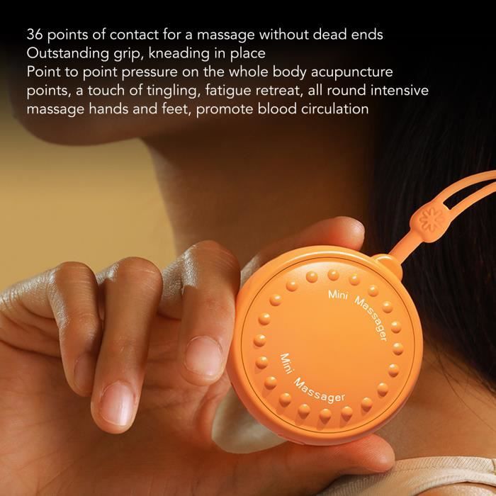 Keenso Boule de massage électrique portative Mini masseur de main pour doigt, boule de Massage ...