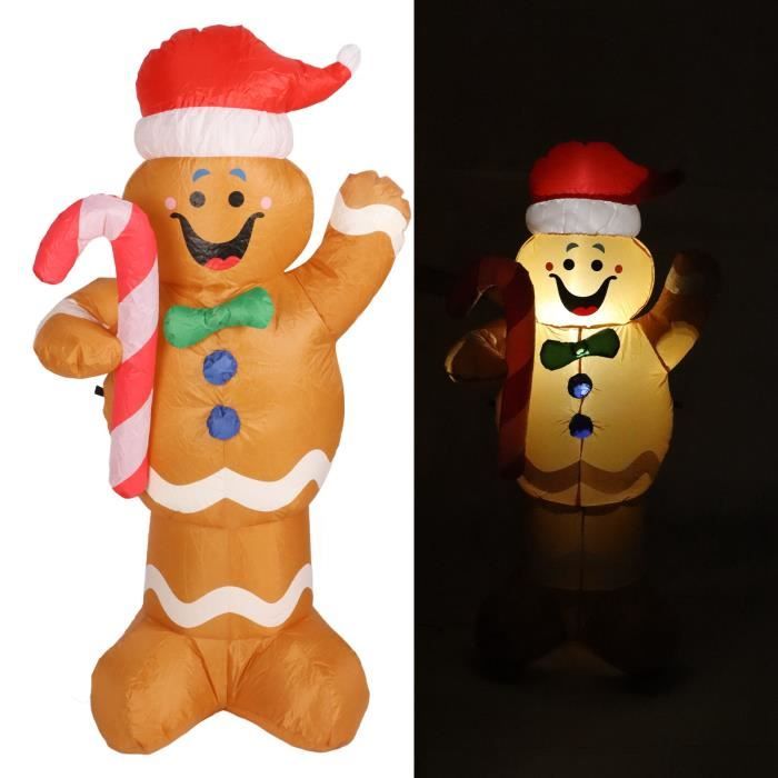 Gonflable de Noël en Pain d'épices - Modèle De Jardin De Noël ...