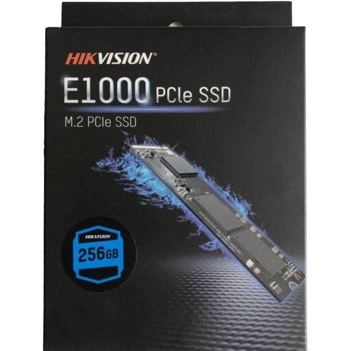 SSD Interne HIKVISION M.2 256 Go E1000 PCIe Gen 3x4, NVMe 3D TLC 1950 ...