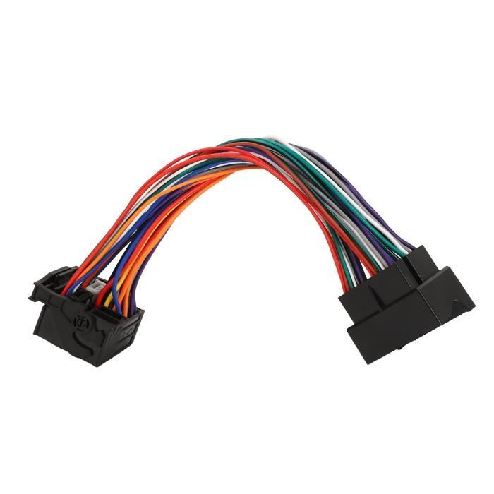Hililand faisceau de câbles d'autoradio Câble adaptateur d'extension PQ ...
