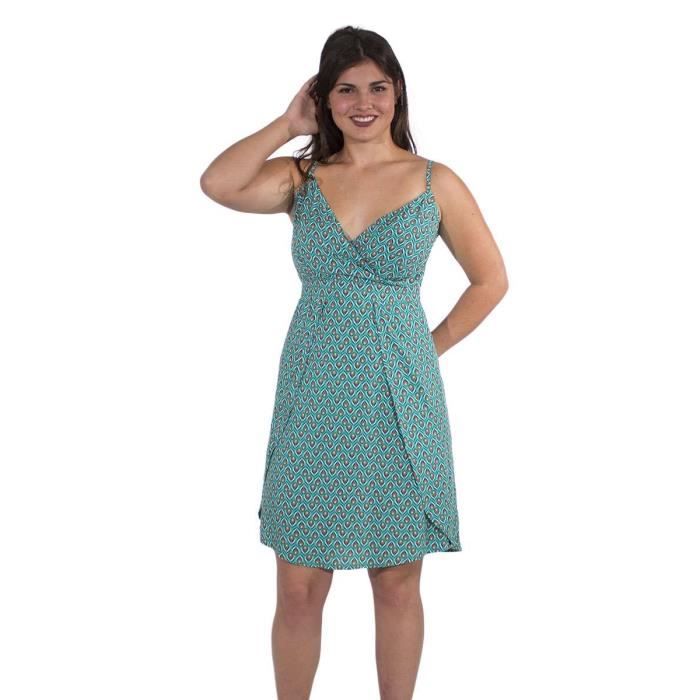 Robe courte croisée Coline Menthe - Cdiscount Prêt-à-Porter