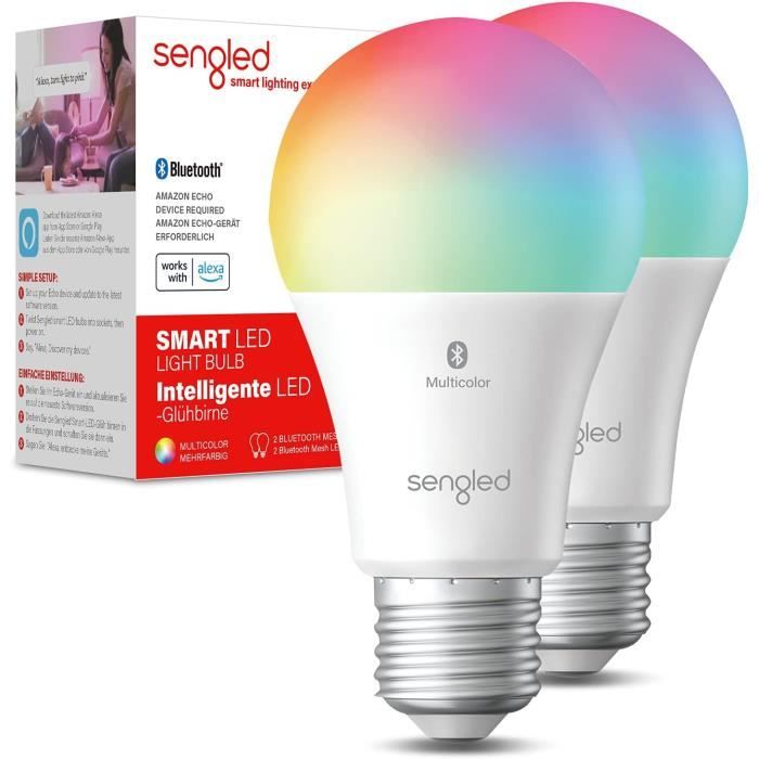 Sengled Ampoule Alexa E27, Ampoule Connectée Bluetooth, LED Smart Bulb ...
