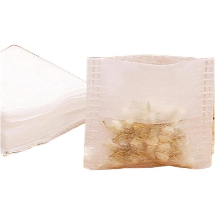 100 Pcs-Lot Vide Jetable Sachets De Thé Papier Sachets De Thé Thermoscellé Filtre Papier Herbe ...