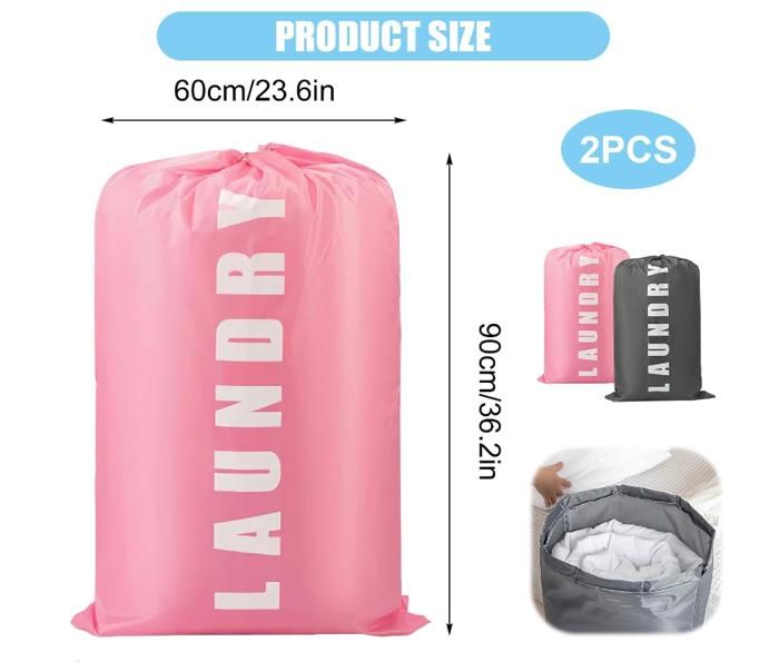 Lot de 2 Sacs à Linge Étanches pour Voyage,Sacoche à Linge Pliable,Sac ...