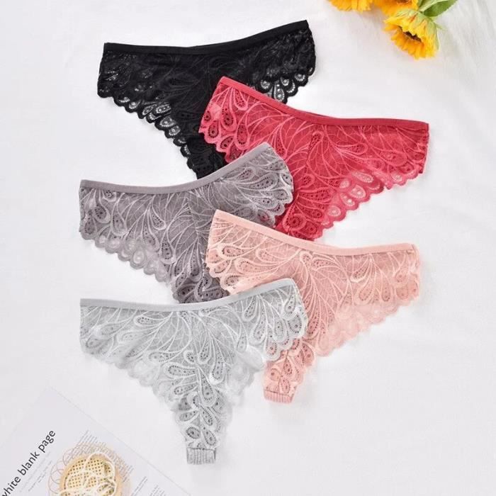 String Sexy en Coton de Grande Taille pour Femme,Sous-Vêtement Taille ...