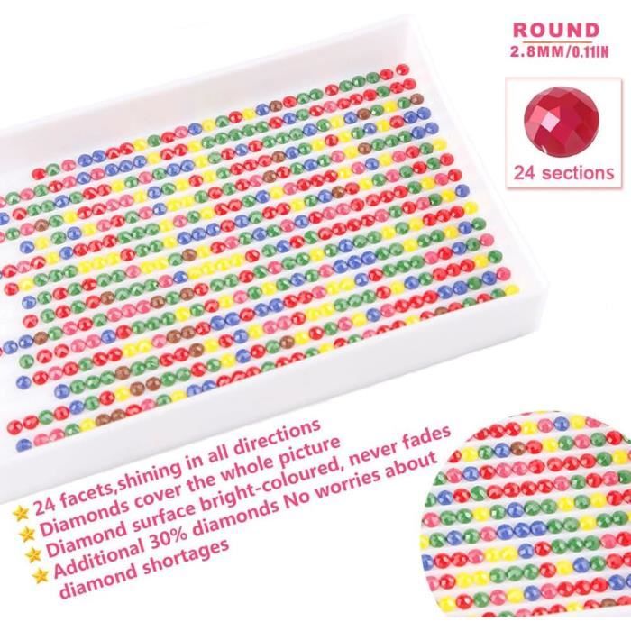 5D Diamond Painting Kit Complet Chat Et Chaton,Ronde Diamond,Diy ...