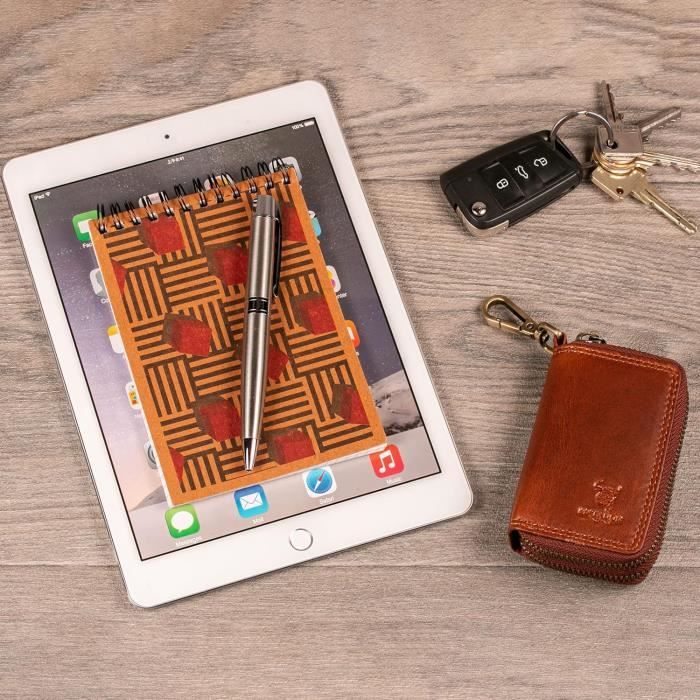 Sac Pour Clef - Etui À Clé En Cuir Véritable | Porte Clés Avec Double ...