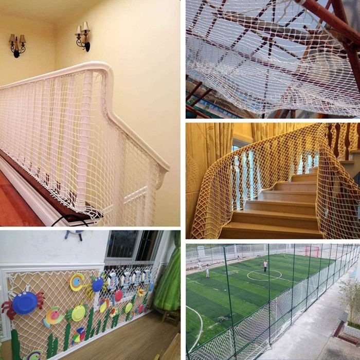 Filet de sécurité YOAI 2 x 6 m pour balcon, fenêtre, protection enfants ...