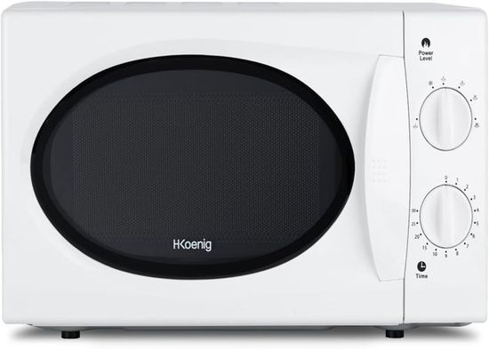 Micro-Ondes Compact 20L Vio6 Blanc, Puissant 700W, Plateau Tournant 24 ...